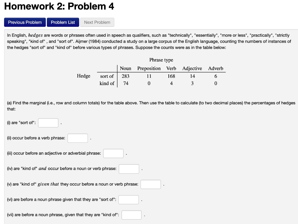 Solved Homework 2 Problem 4 Previous Problem Problem List 3390