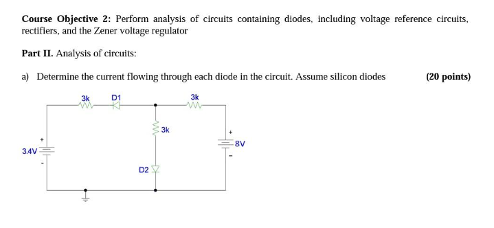 Solved Course Objective 2: Perform analysis of circuits | Chegg.com