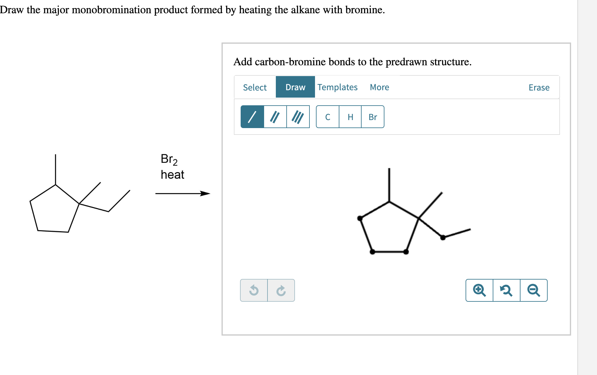 Solved Draw The Major Monobromination Product When The