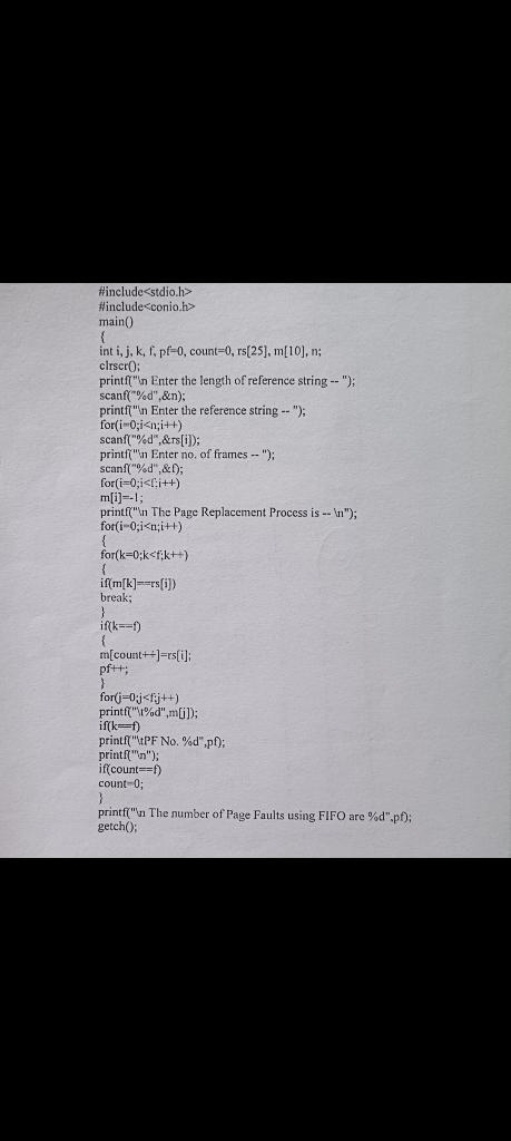 Solved printf("\%dht", m[j]); if(flag[i]=0) printf("PF No, | Chegg.com