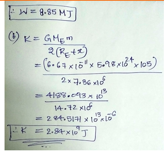 Solved (a) Calculate the work (in MJ) necessary to bring a | Chegg.com