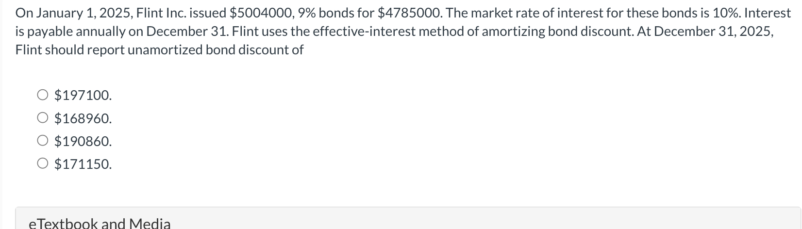 Solved On January 1, 2025, Flint Inc. issued $5004000,9% | Chegg.com