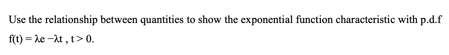 Solved Use the relationship between quantities to show the | Chegg.com