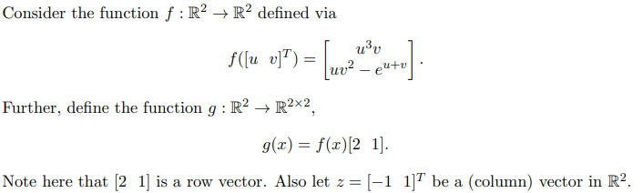 Solved Consider the function f:R2→R2 defined via | Chegg.com