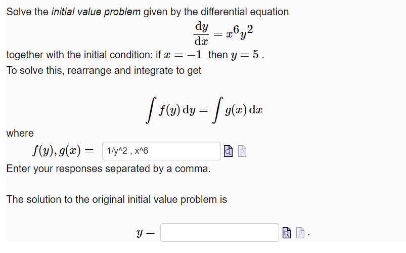 Solved Is there an easy method to work out y using maple, if | Chegg.com