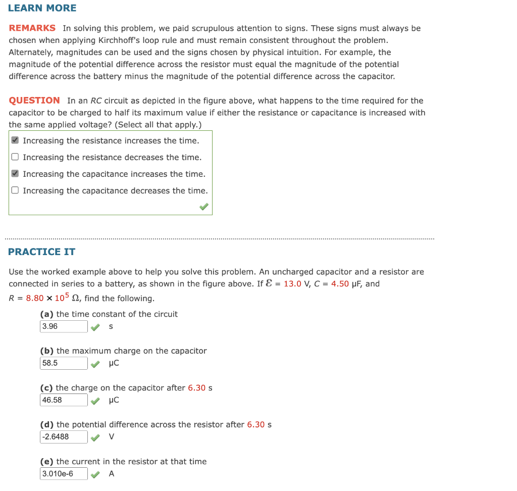 Solved LEARN MORE REMARKS In solving this problem, we paid | Chegg.com
