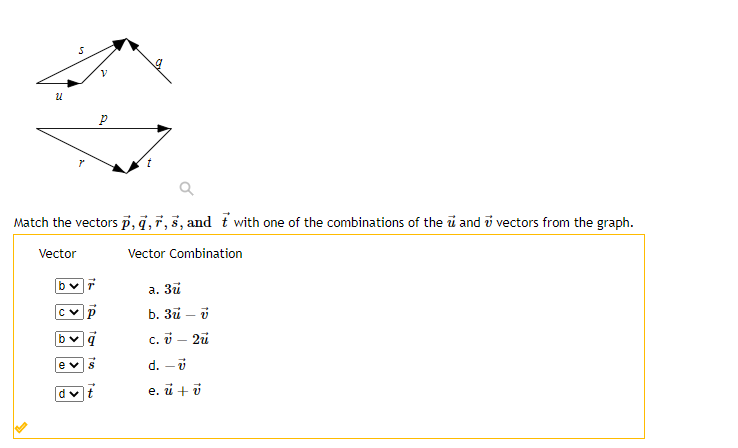 Solved 22 P 1 Match the vectors 7,9,7, s, and I with one of | Chegg.com