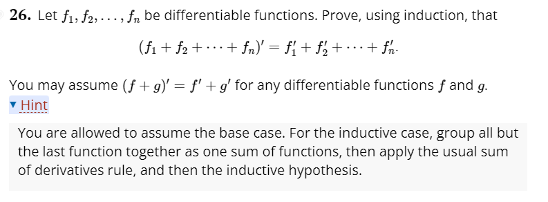 Solved 26. Let f1, f2, ..., fn be differentiable functions. | Chegg.com