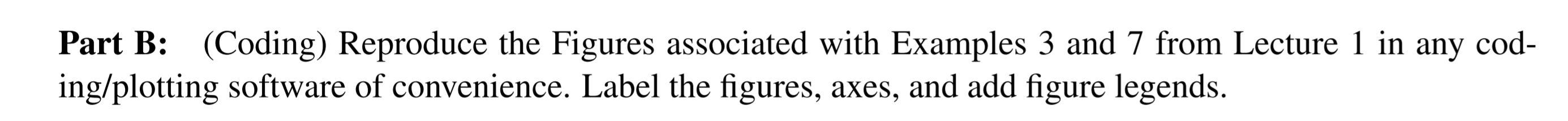 Solved Part B: (Coding) Reproduce the Figures associated | Chegg.com