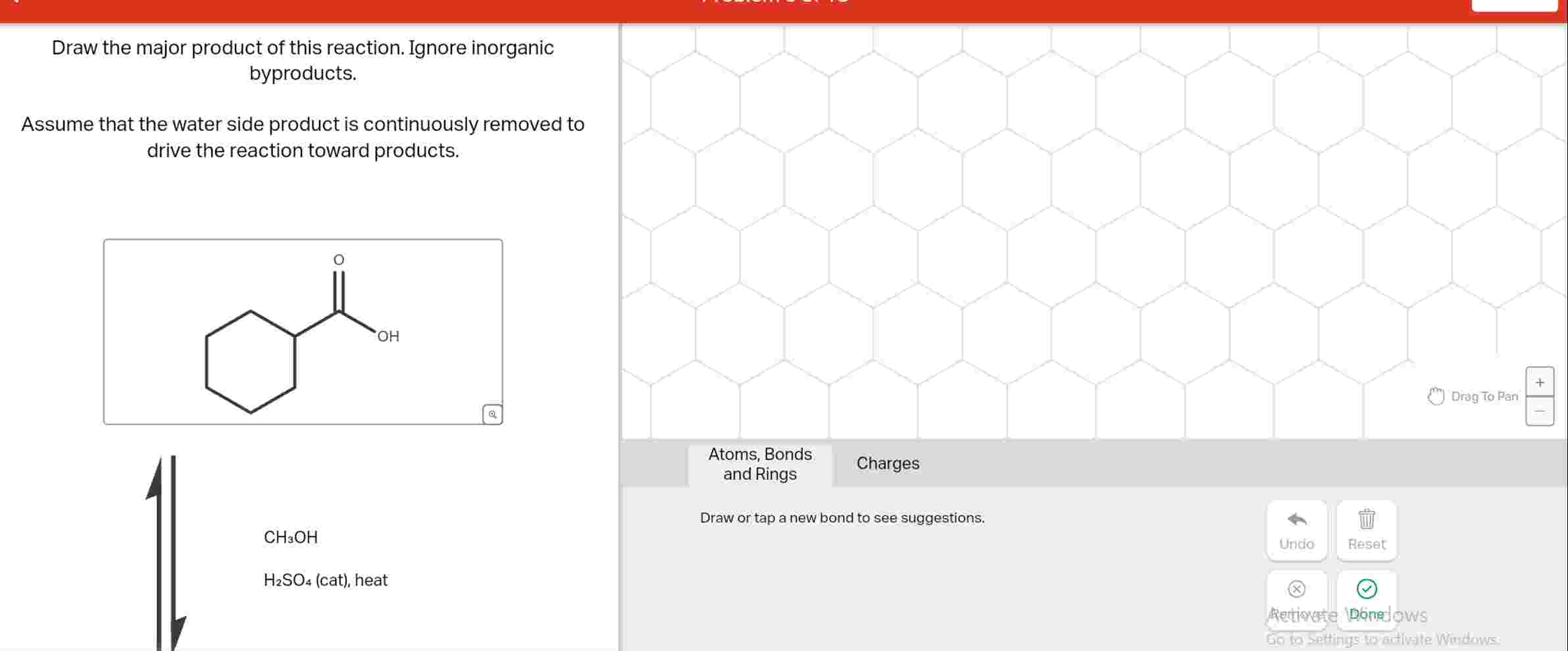 Solved Draw the major product of ﻿this reaction. Ignore | Chegg.com