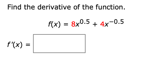 Solved Find the derivative of the function. | Chegg.com