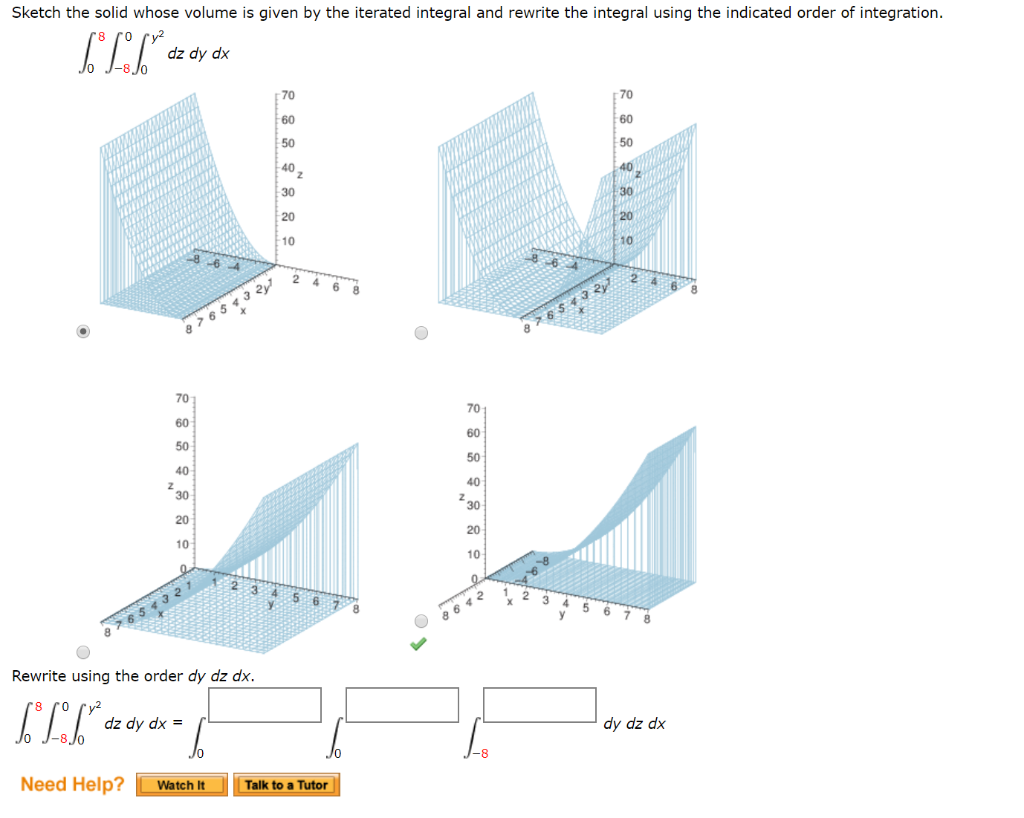 Solved Sketch the solid whose volume is given by the | Chegg.com Solved Sketch the solid whose volume is given by the | Chegg.com