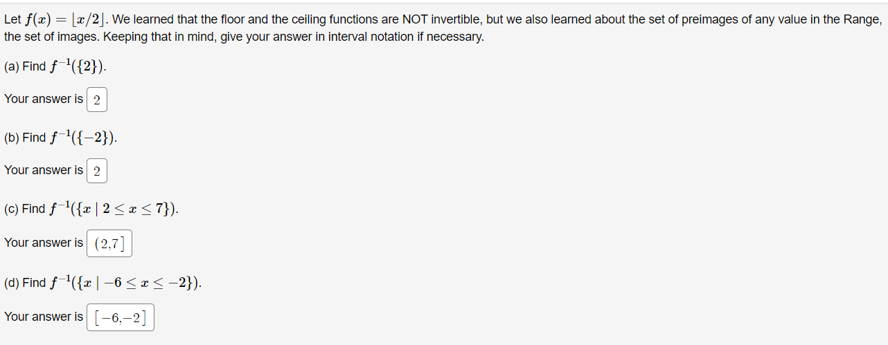 Solved Let f(x) = [2/2]. We learned that the floor and the | Chegg.com
