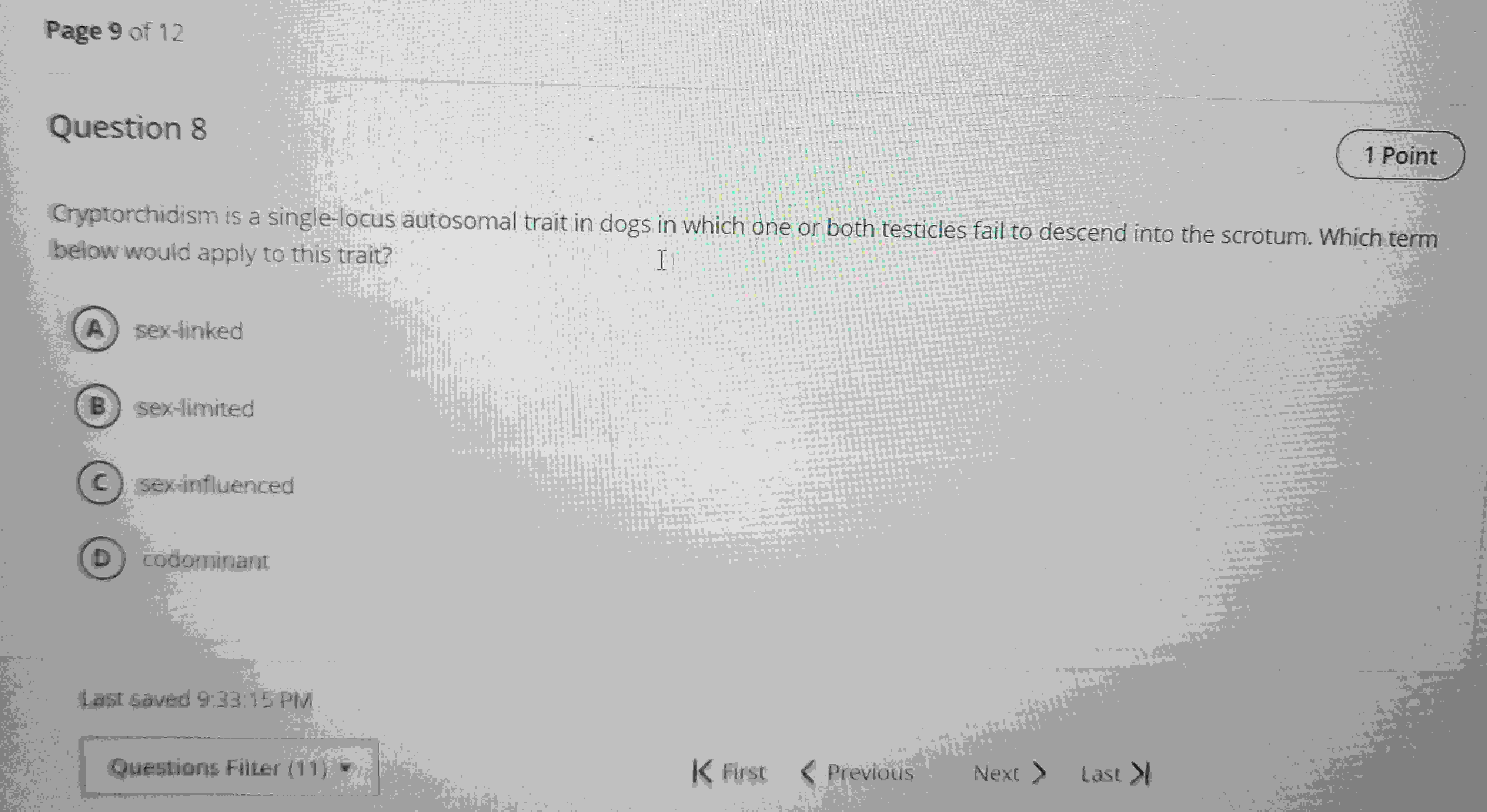 Solved Cryptorchidisma single-locus autosomal trait in dogs | Chegg.com