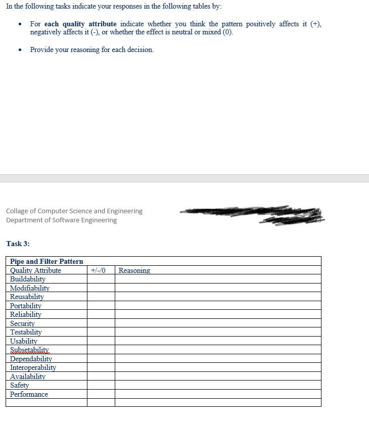 Solved In the following tasks indicate your responses in the | Chegg.com