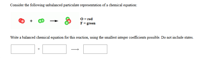 Solved Consider the following unbalanced particulate | Chegg.com