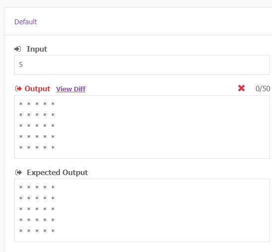 Solved Given an integer N, display the Square Star pattern | Chegg.com