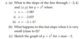 Solved (a) ﻿What is ﻿the slope of ﻿the line through | Chegg.com
