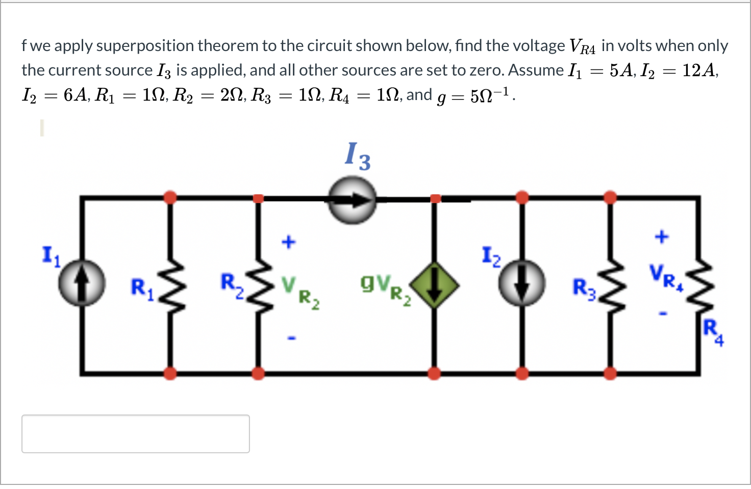 Solved Consider the circuit shown below. If we apply | Chegg.com