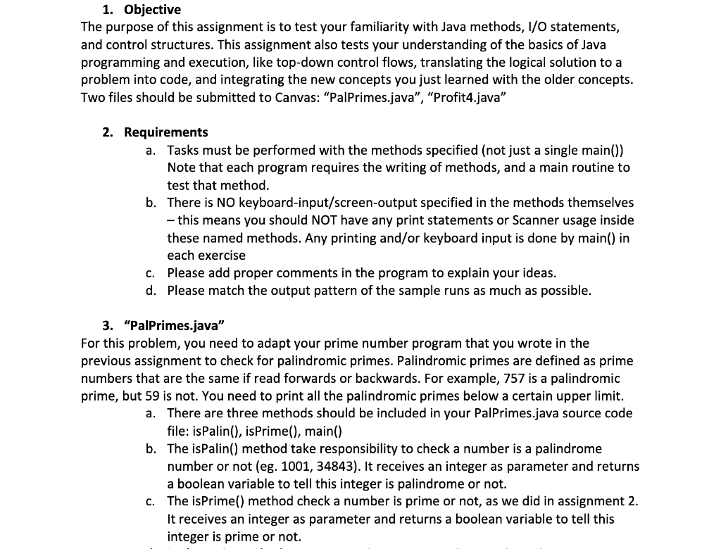 Solved 1. Objective The purpose of this assignment is to | Chegg.com
