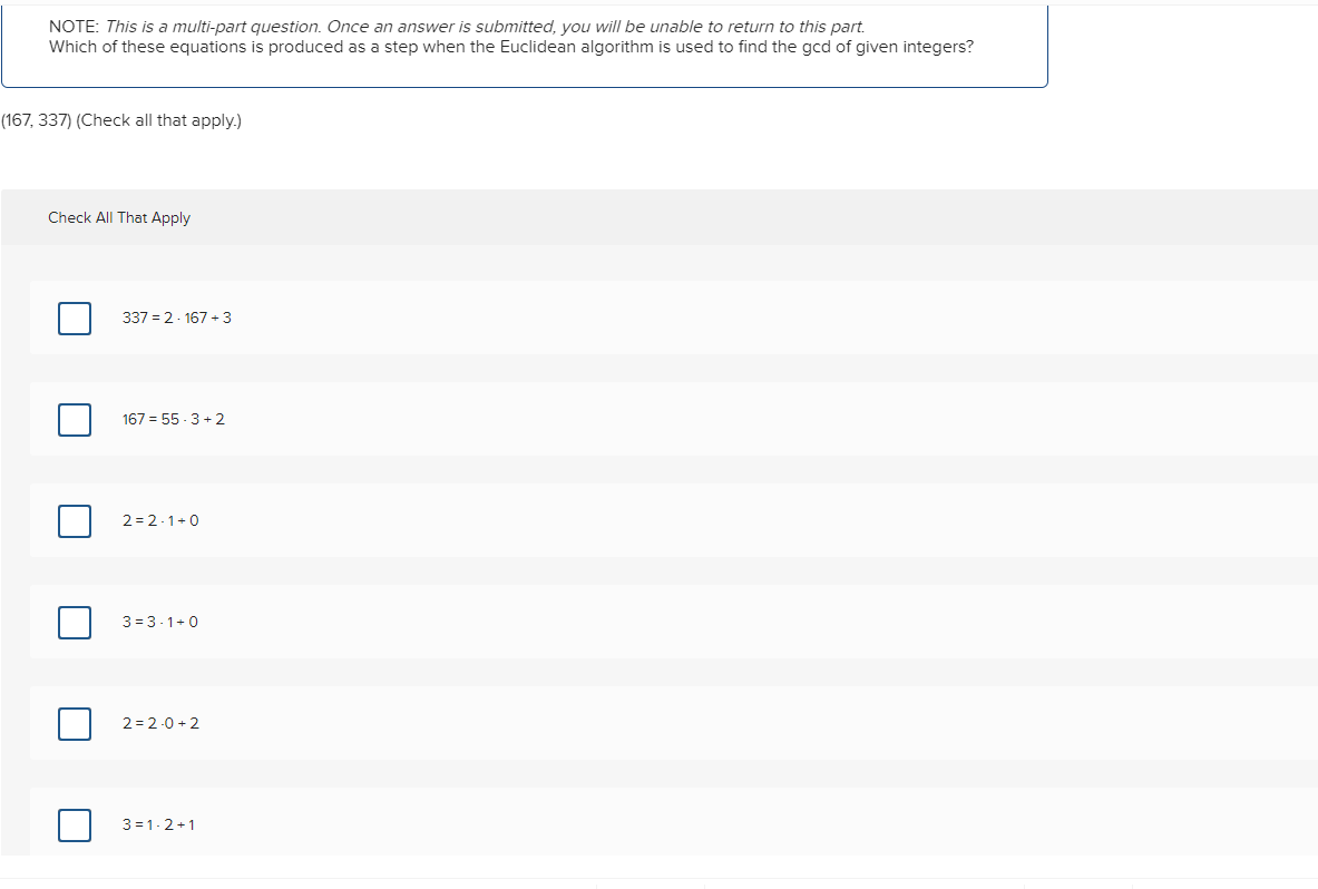 Solved NOTE: This is a multi-part question. Once an answer | Chegg.com