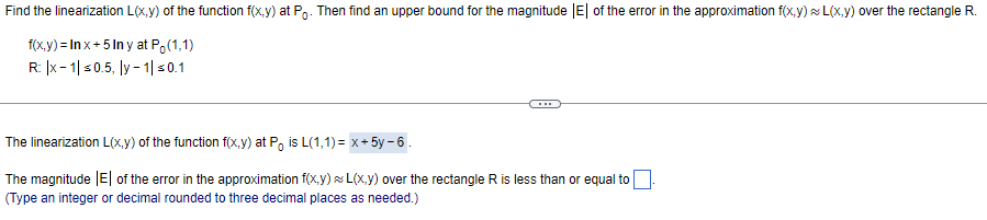 Solved Find the linearization L(x,y) of the function f(x,y) | Chegg.com