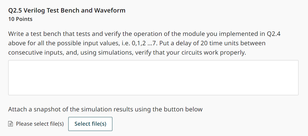 Solved Q2.3 Design Question 15 Points Design the circuit | Chegg.com