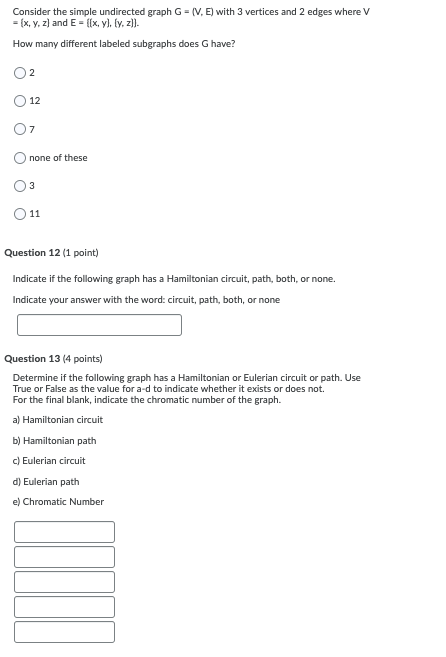 Solved DISCRETE MATHEMATICS - BASIC QUESTIONS - NO NEED FOR | Chegg.com