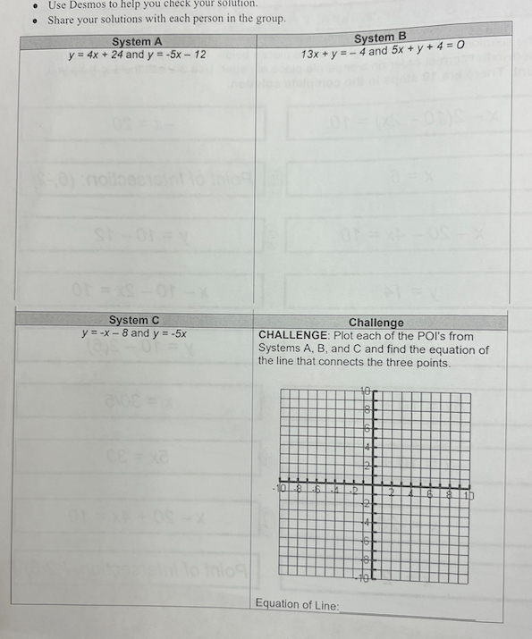 Solved Use Desmos to help you check your solution.Share your | Chegg.com