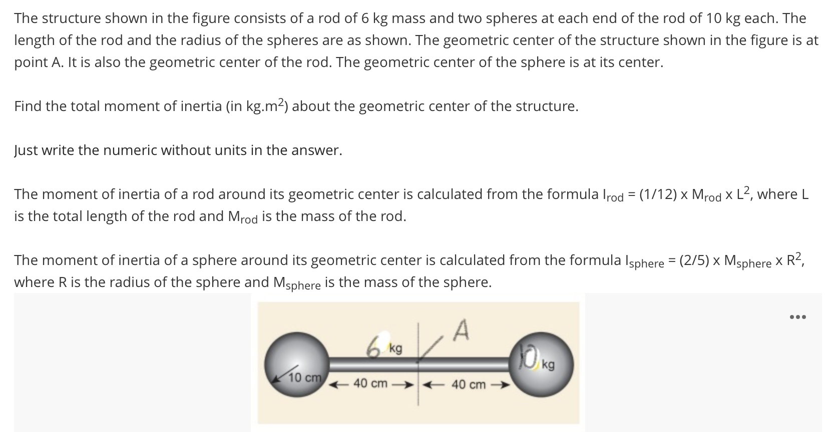 Solved The structure shown in the figure consists of a rod | Chegg.com