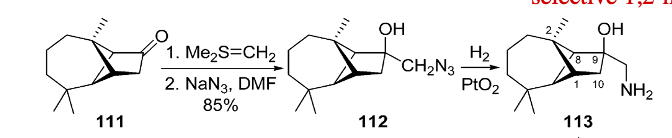 Solved ОН он H2 CH2N3 & 9 1. MenS=CH2 2. NaN3, DMF 85% PtO2 | Chegg.com