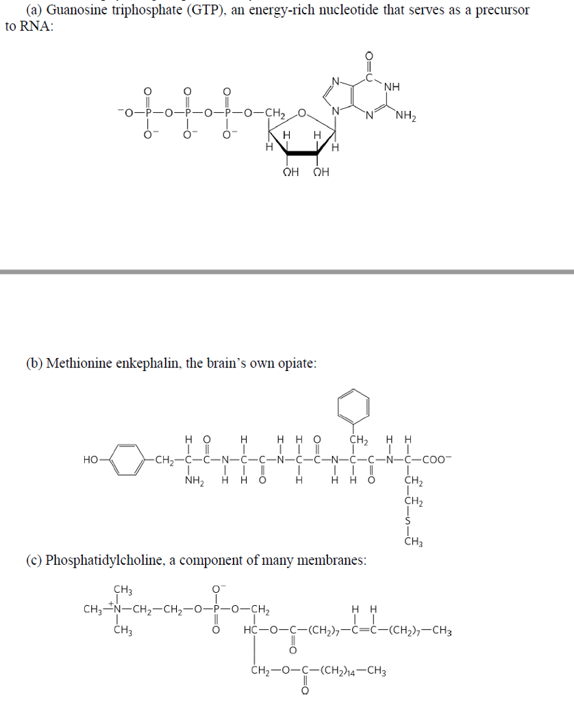 Solved Components of Complex Biomolecules Figure 1-11 shows | Chegg.com