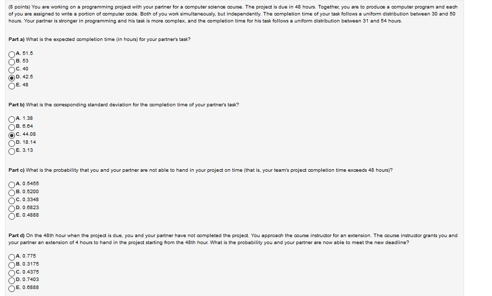 Solved (8 points) You are working on a programming project | Chegg.com