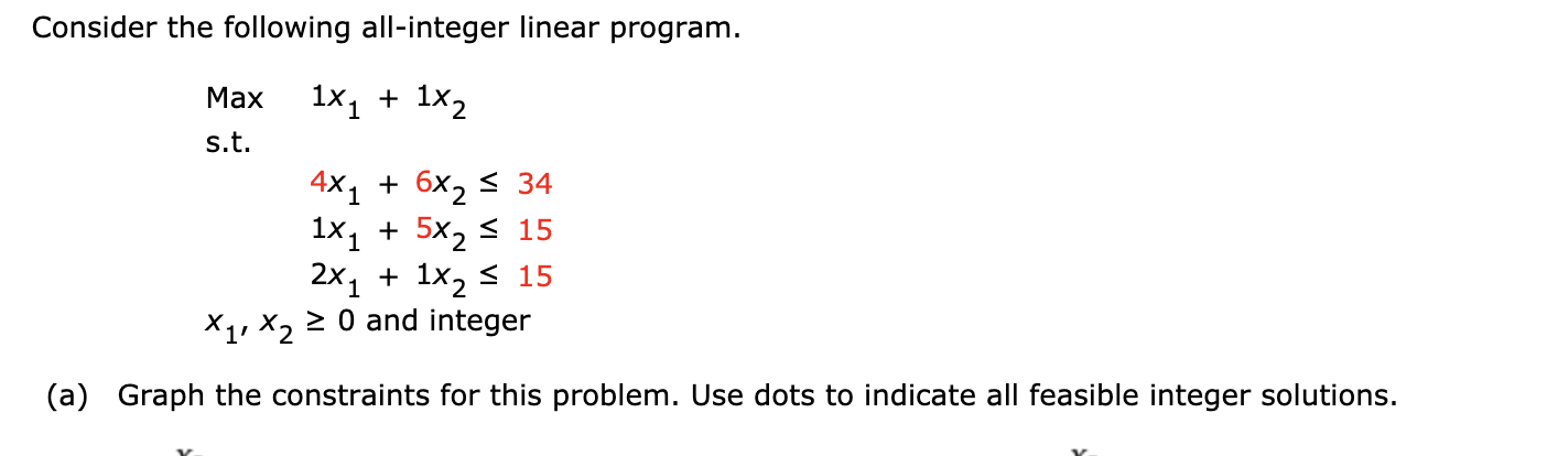 Solved Solve The Lp Relaxation Of This Problem At