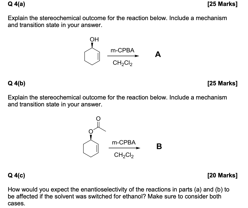 Solved Explain the stereochemical outcome for the reaction | Chegg.com