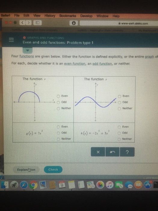 Solved Four functions are given below. For each, decide if | Chegg.com