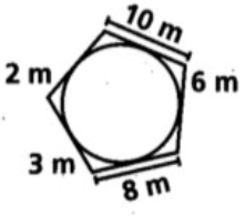 Solved The polygon circumscribes a circle. Find the | Chegg.com