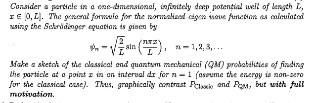 Solved Consider a particle in a one-dimensional, infinitely | Chegg.com