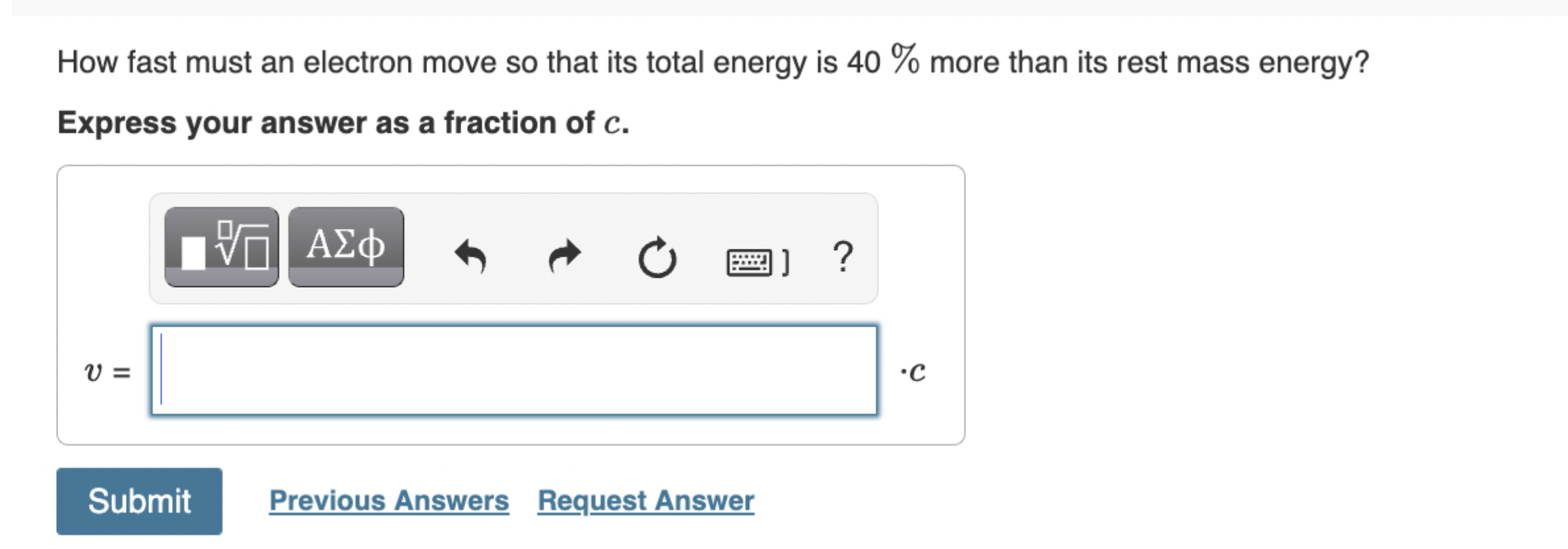 Solved How fast must an electron move so that its total | Chegg.com