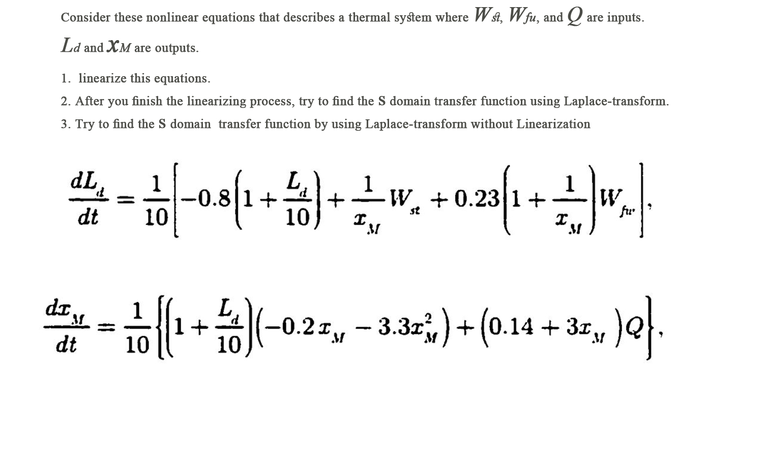 Solved Try to find the S ﻿domain transfer function by using | Chegg.com