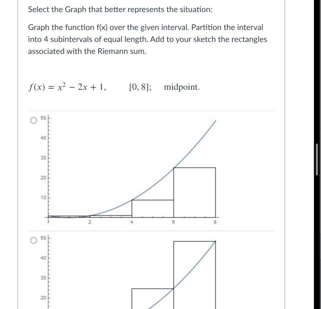 Solved Select the Graph that better represents the | Chegg.com