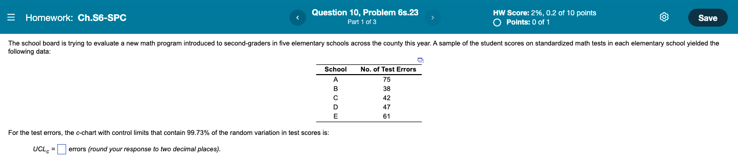 Solved = Homework: Ch.S6-SPC Question 6, Problem 6s.16 Part | Chegg.com