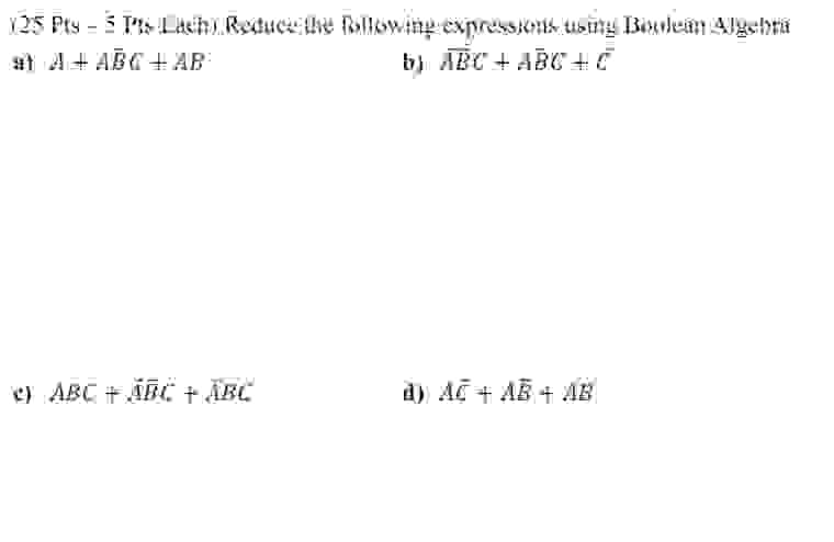Solved at A+Abar (B)C+AB | Chegg.com