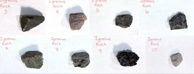 + Sample Intrusive Igneous Rock Lab - ID Worksheet | Chegg.com