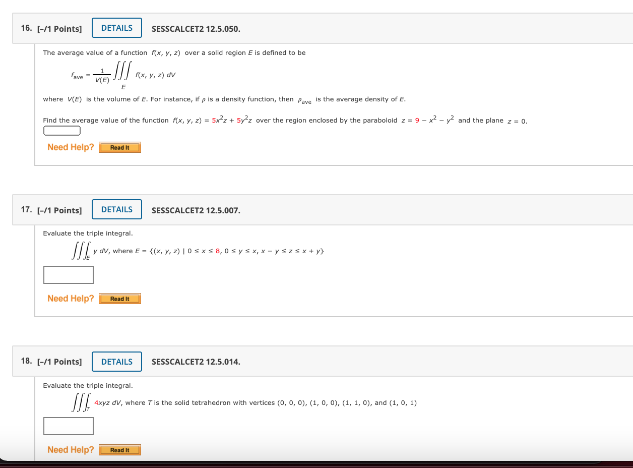 Solved 16. [-/1 Points) DETAILS SESSCALCET2 12.5.050. The | Chegg.com Solved 16. [-/1 Points) DETAILS SESSCALCET2 12.5.050. The | Chegg.com
