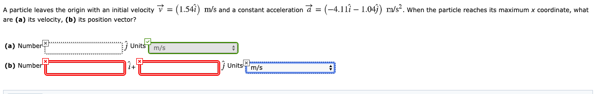 Solved A particle leaves the origin with an initial velocity | Chegg.com
