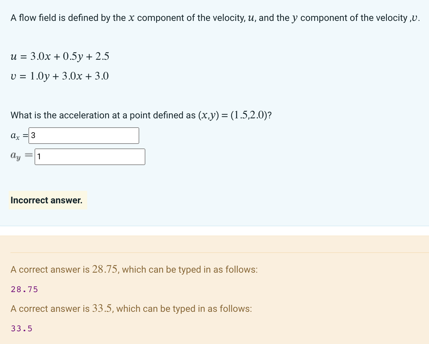 Solved using the Eulerian approach (fluid mechanics) show me | Chegg.com