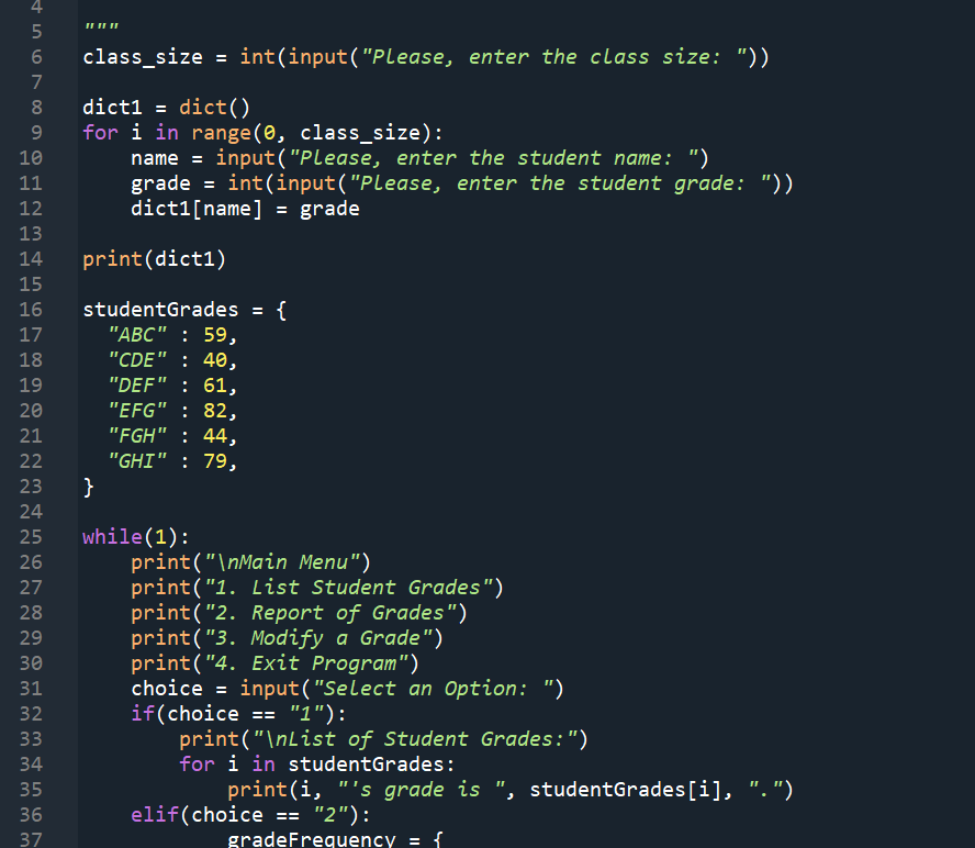 How do I make this program ask for the Main Menu | Chegg.com