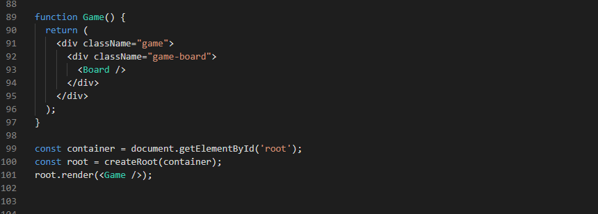 Solved We provided some simple React template code. Your | Chegg.com
