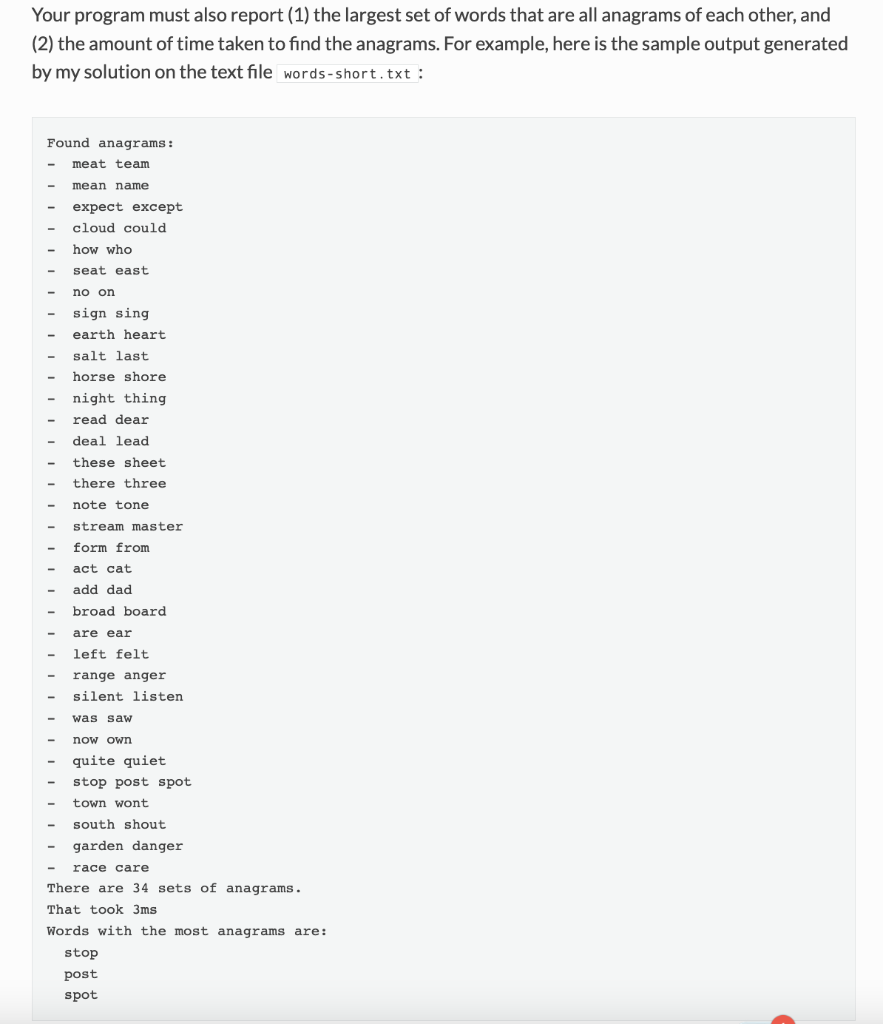 Solved For this assignment, you will write a program, , that | Chegg.com